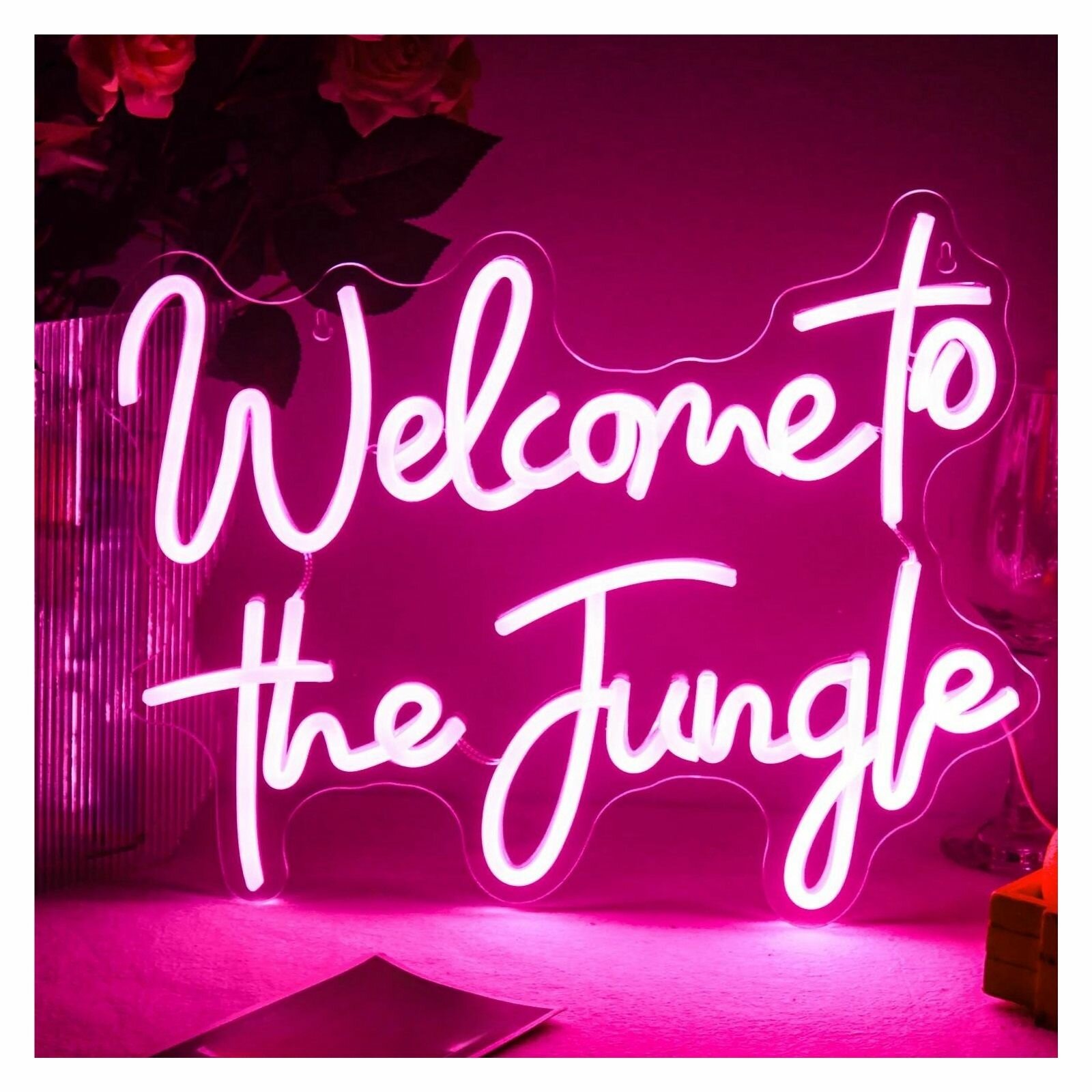 Welcome To The Jungle Декор Неоновой Вывески 39смх32см