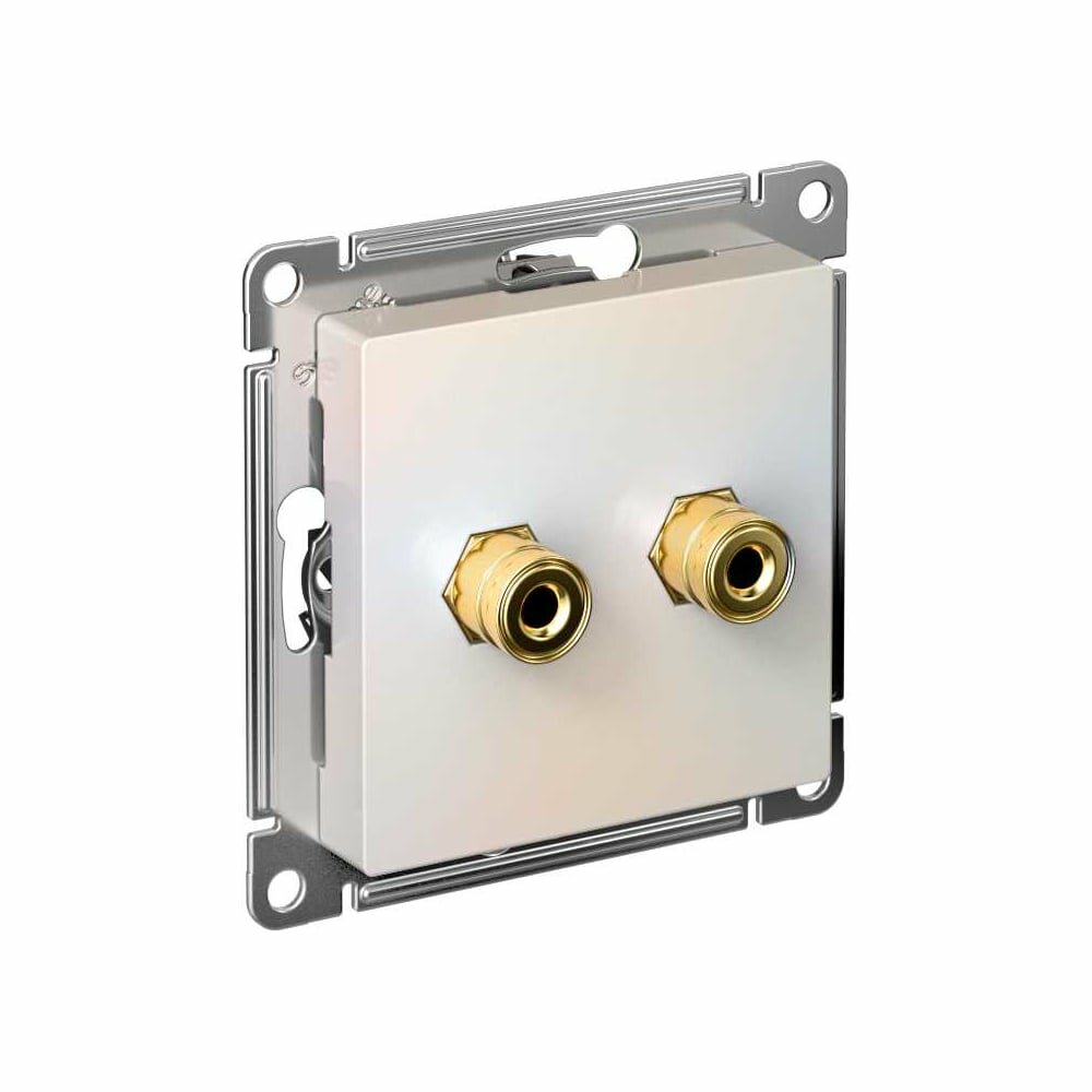 Двухместная аудиорозетка Systeme Electric AtlasDesign