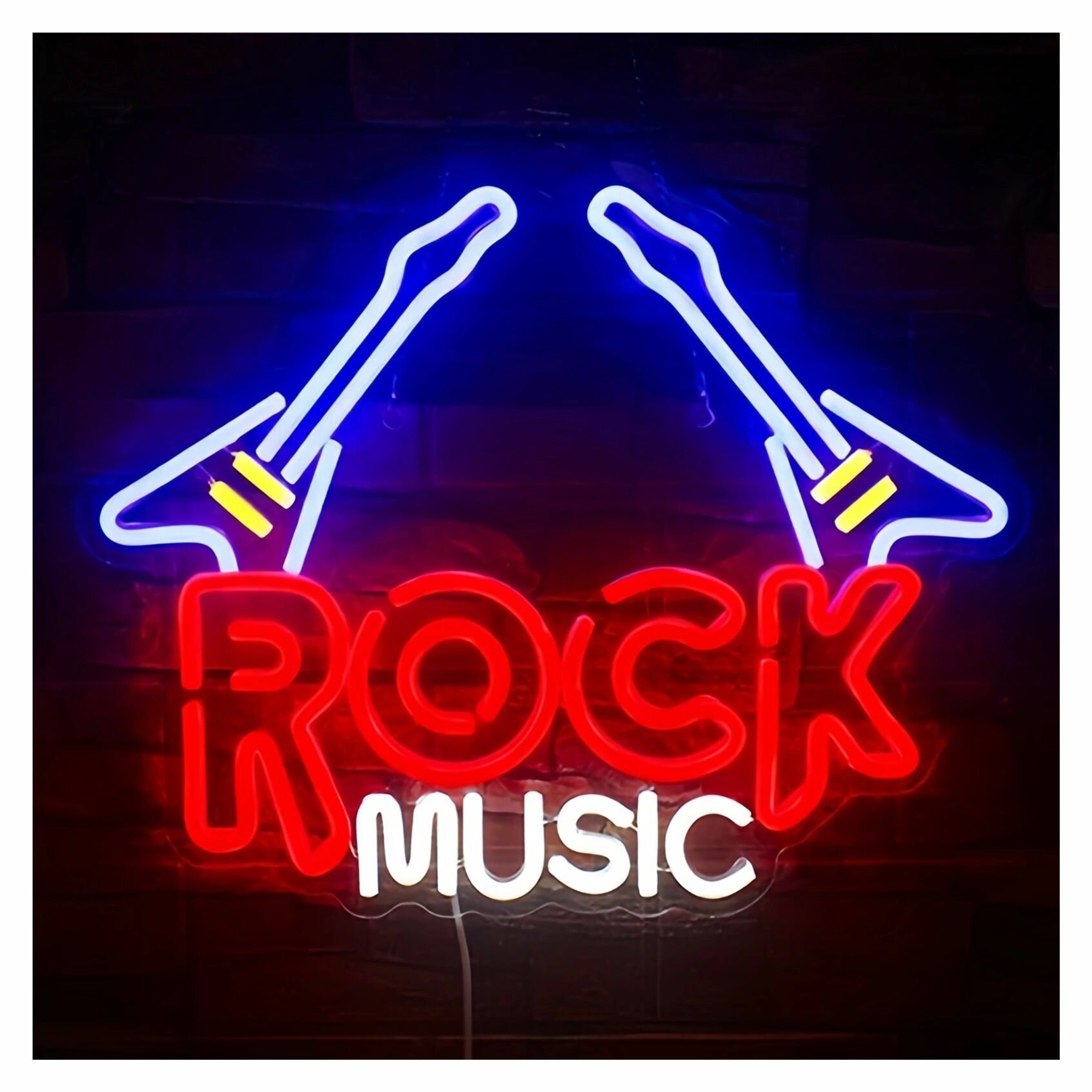 Неоновые Вывески Rock Roll 32смx40см