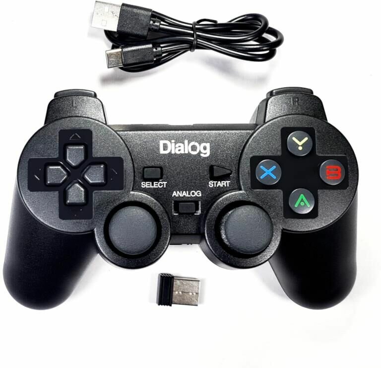 Геймпад игровой DIALOG GP-A12RFR, черный