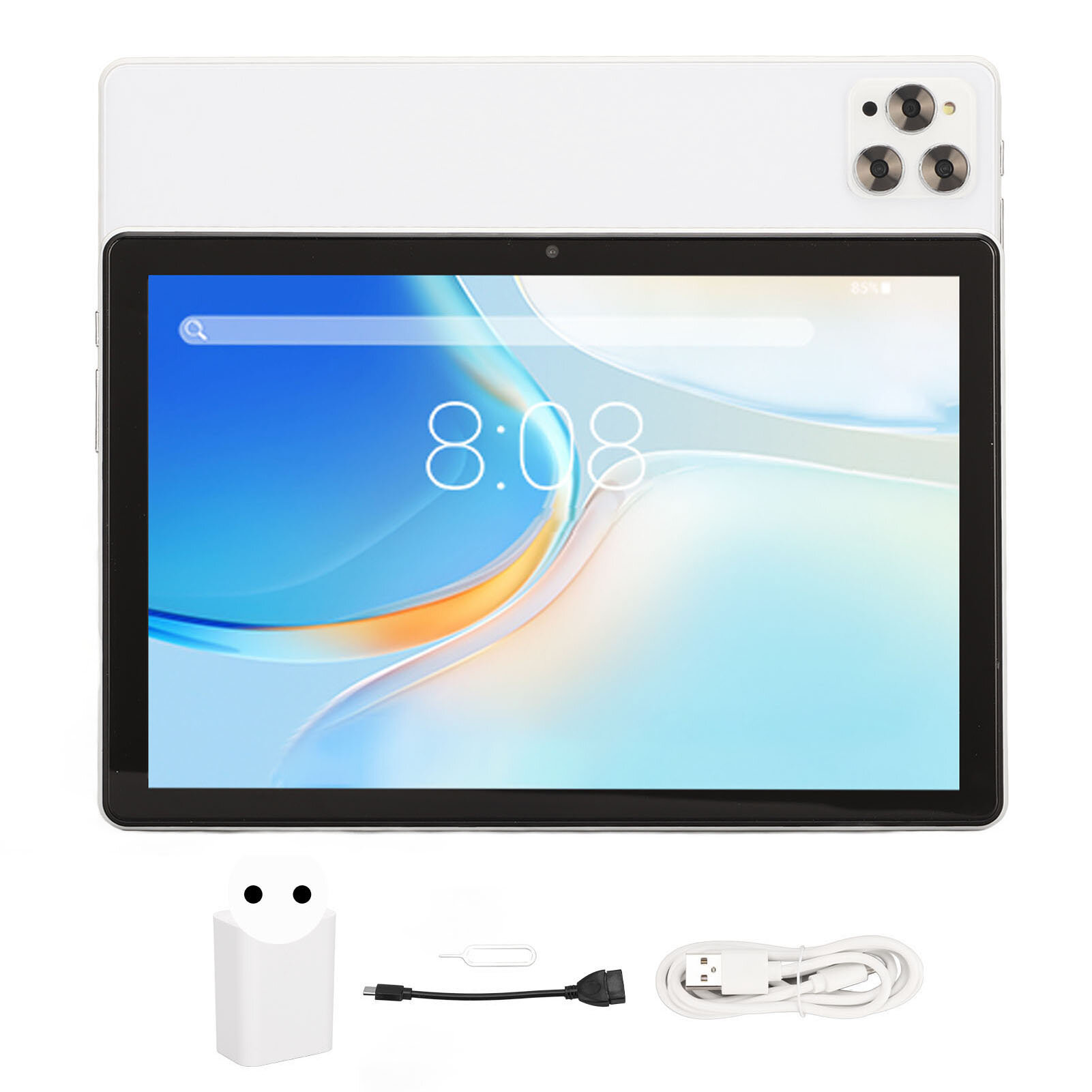 Планшет 10 дюймов Android 11: 6ГБ/256ГБ, 5G, WiFi, IPSэкран, 13МП+5МП, 7000 мАч, 4Gзвонки, 100240В,