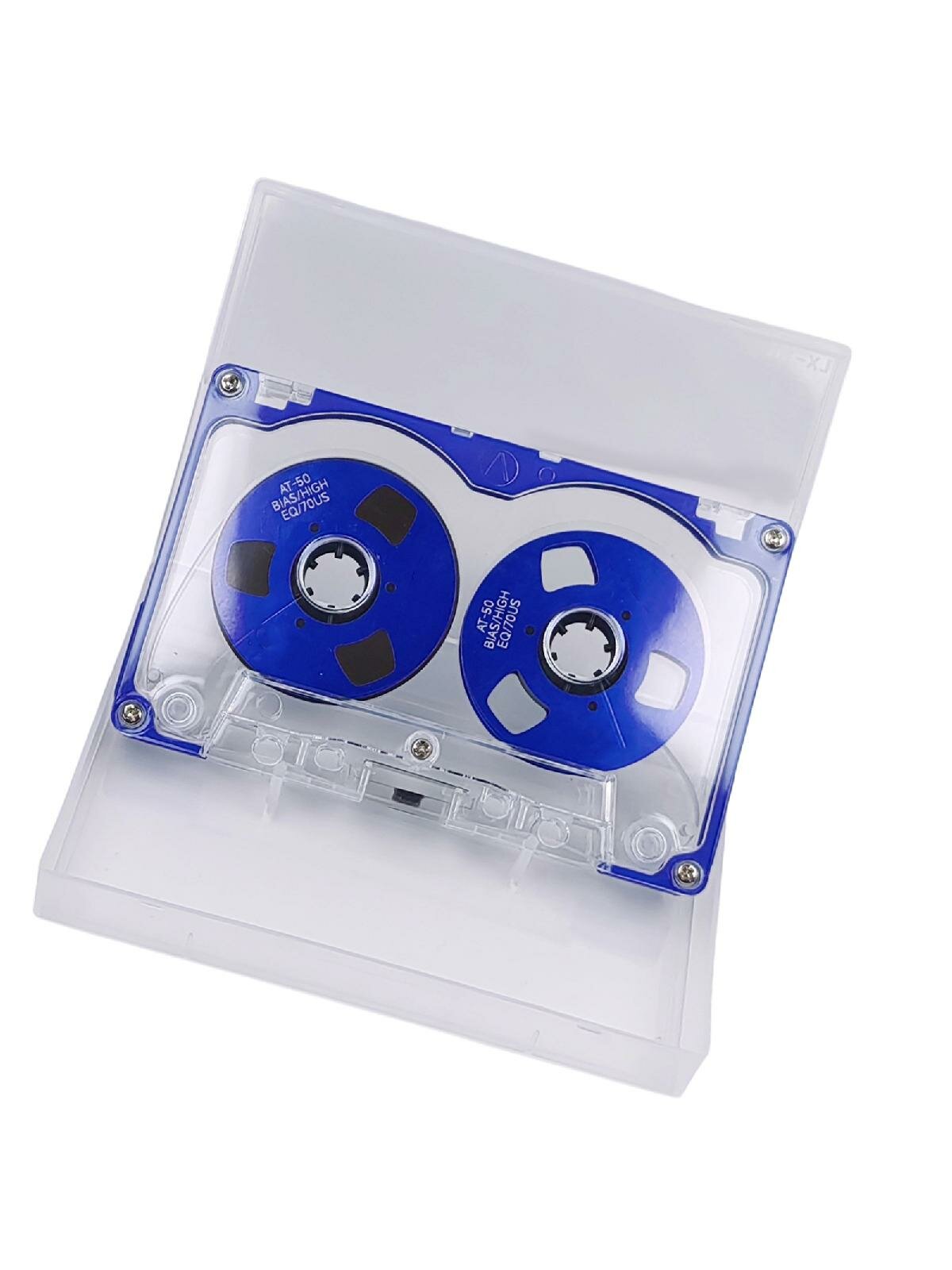 Катушечная пустая кассетная лента Двусторонняя металлическая звуковая кассетная лента