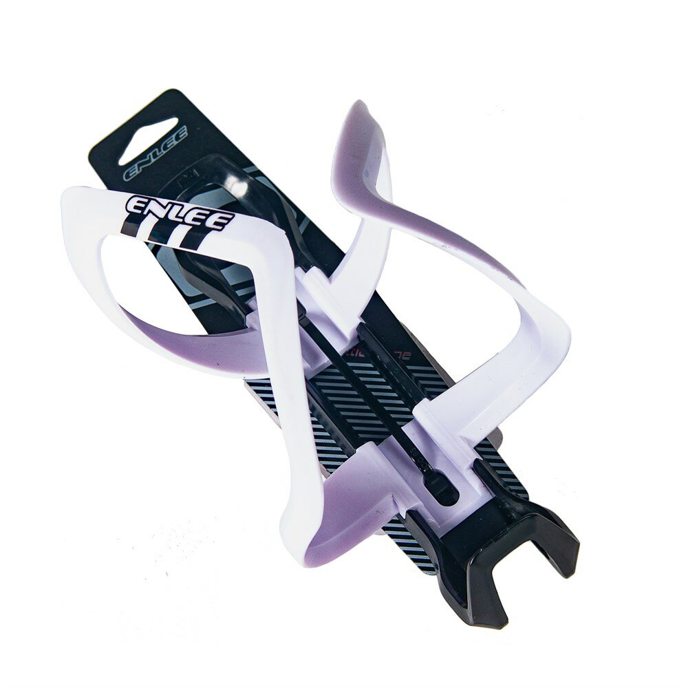 Флягодержатель велосипедный Enlee R-80WHITE на раму пластиковый белый