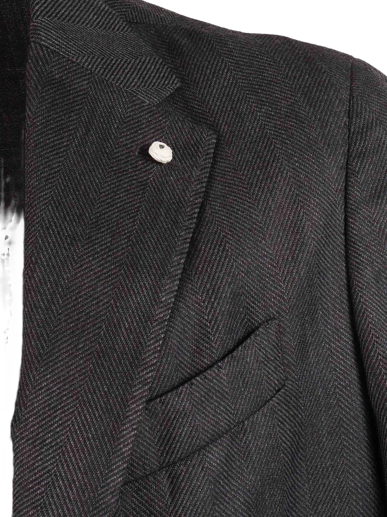 Пиджак Brando Peak lapel jacket, размер 46, серый — фото 1