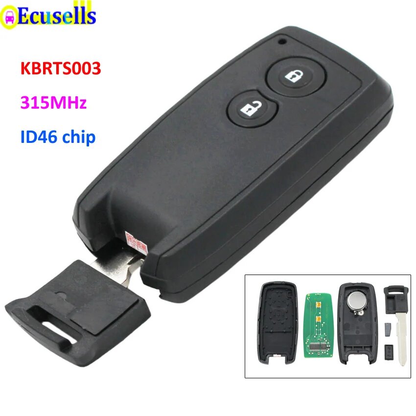Ключ дистанционного управления для Suzuki Swift SX4 Grand Vitara с чипом ID46, KBRTS003, HU133, 2 кнопки, 315 МГц