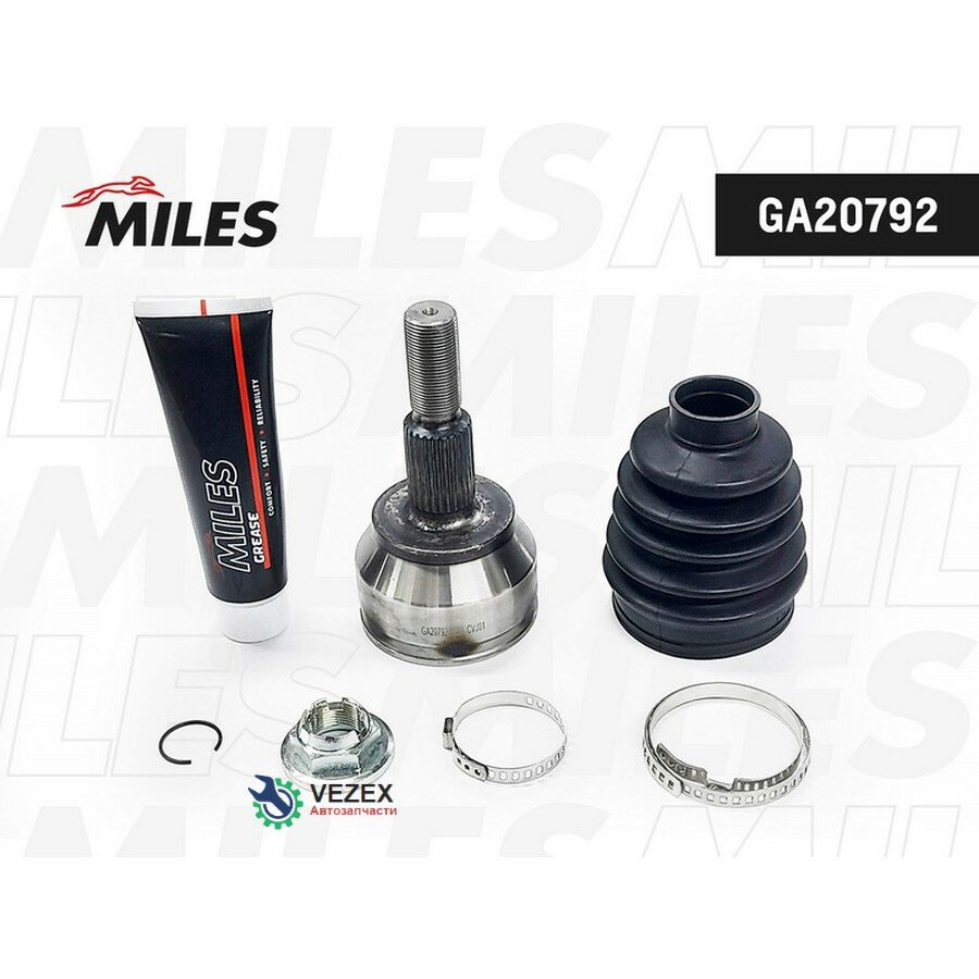 MILES GA20792 ШРУС наружный FORD FOCUS III/C-MAX II 1.6TI 10- (GSP 818244) GA20792