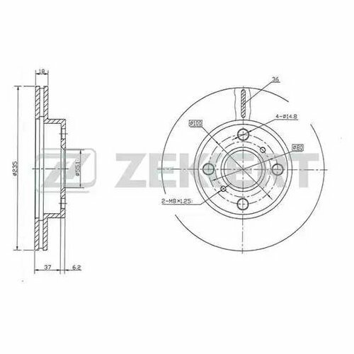 Диск тормозной ZEKKERT bs5317