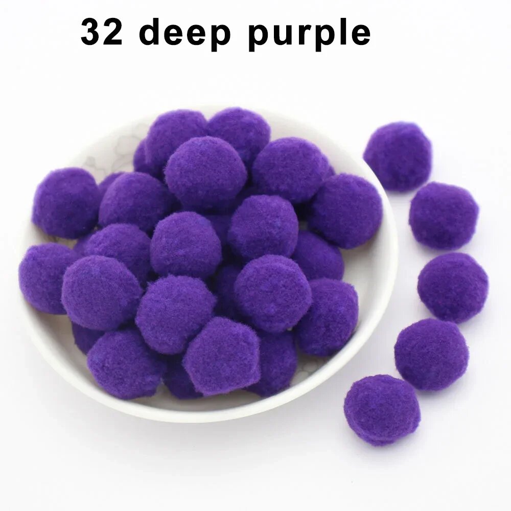 Фиолетовые помпоны 32 deep purple