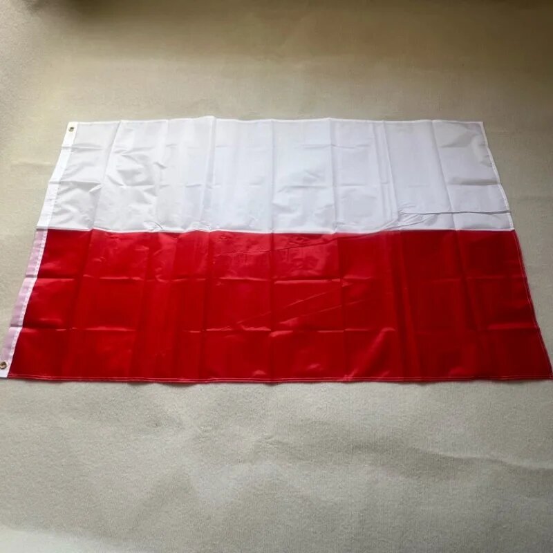 Флаг Польши 90x150 см, красный полиэстер