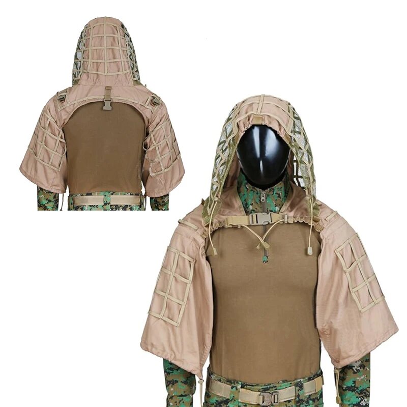 Камуфляжная накидка ROCOTACTICAL, цвет COTTON BROWN