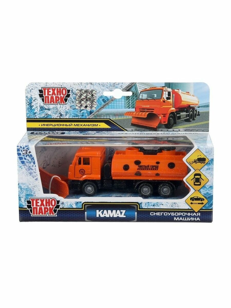Машина металлическая KAMAZ снегоуборочная 14 см