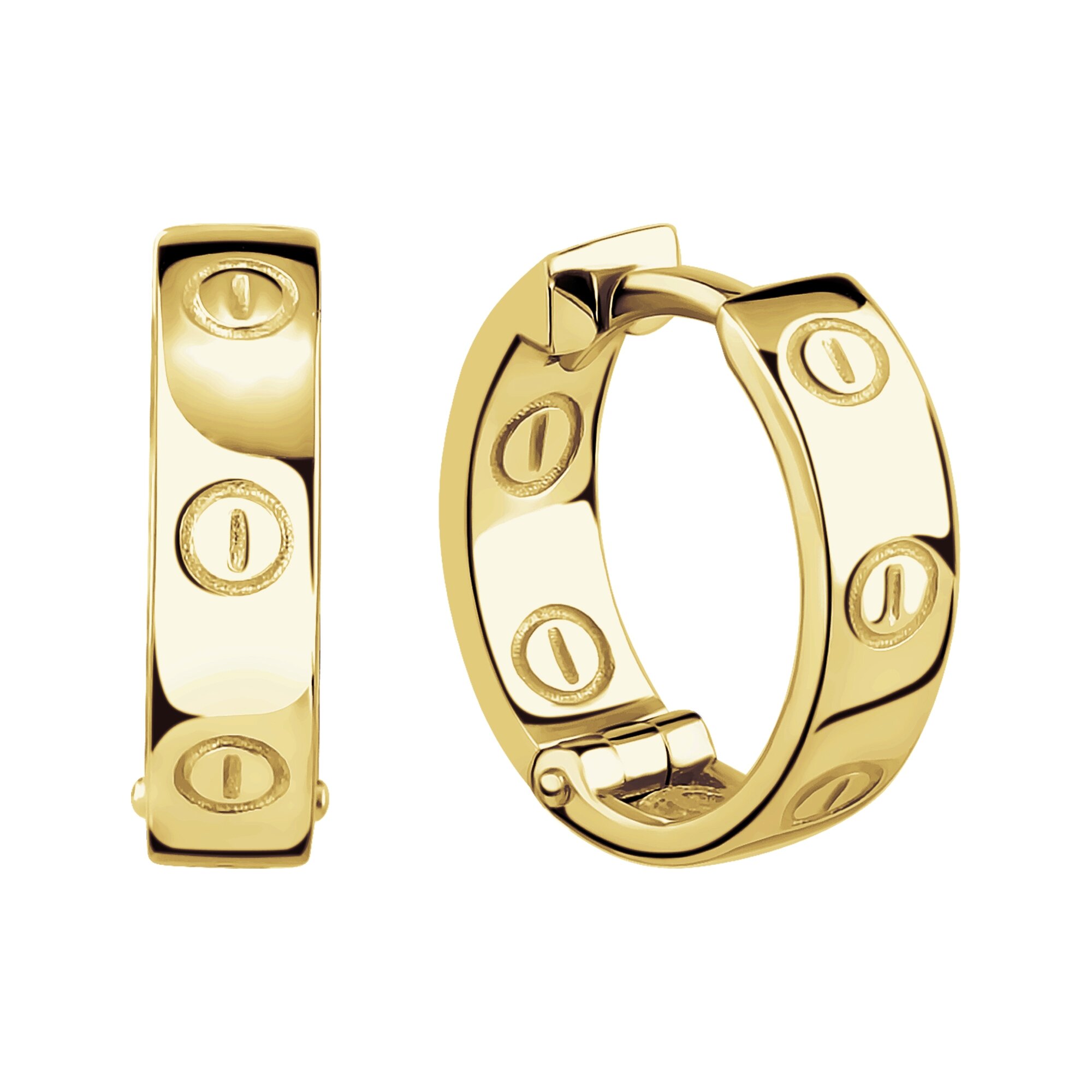 Серьги, серебро, 925 проба, золочение