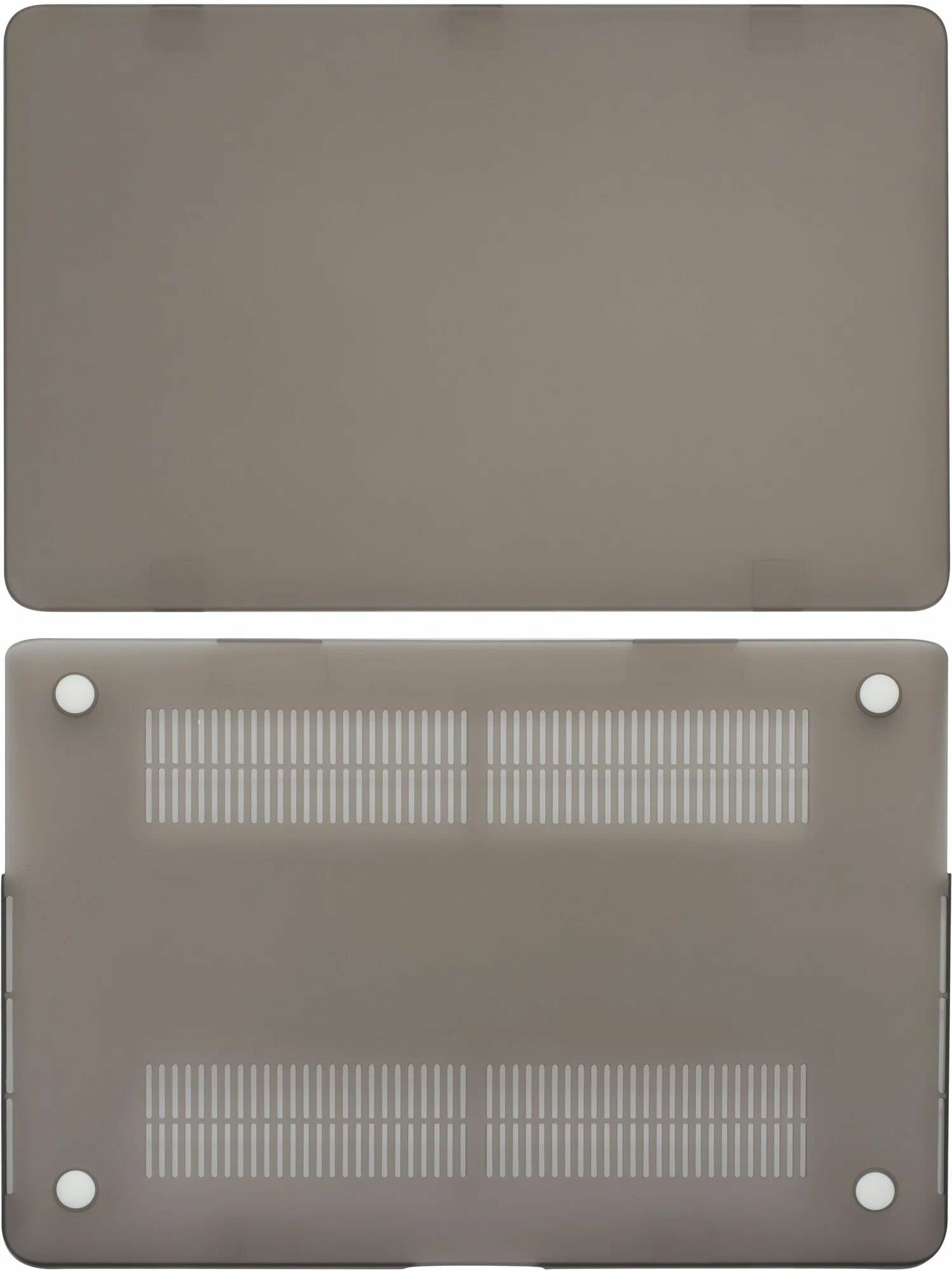 Чехол-накладка пластиковый для Macbook pro 13.3 A1278 прозрачно-черный