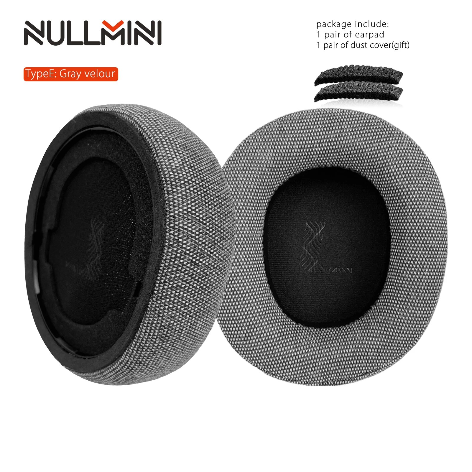 Амбушюры NullMini для Steelseries Arctis Nova Pro Gray velour