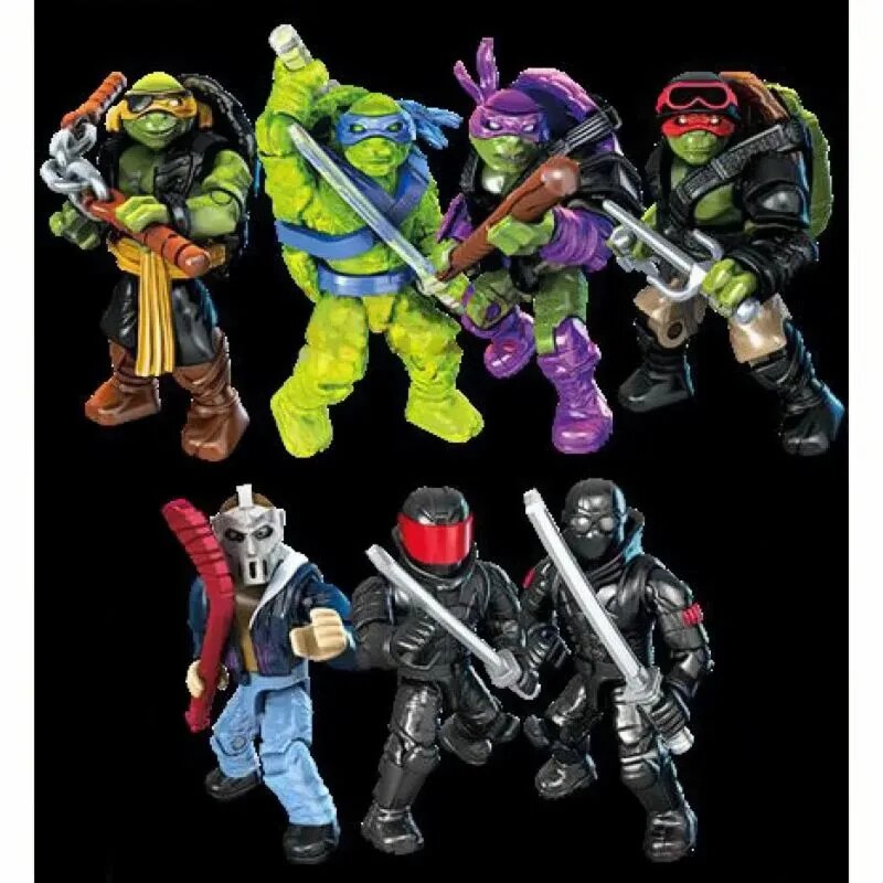 Конструктор MEGA BLOKS Teenage Mutant Ninja Turtles Раф Парашютист, 21 деталь — фото 1