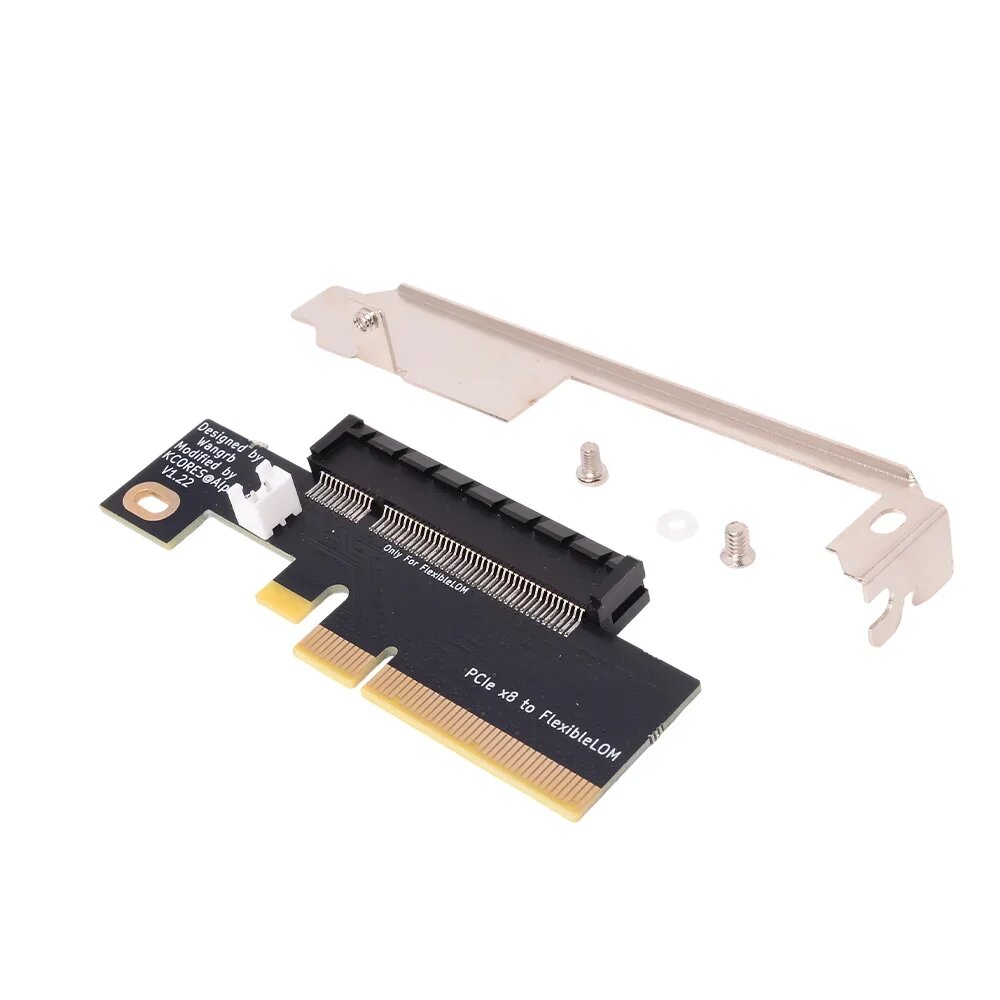 Райзер PCI-E 8x с разъемом для вентилятора