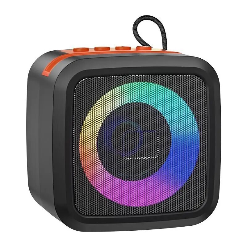Мини-портативная Bluetooth-колонка с держателем для телефона, RGB-подсветкой, супербасами и 10 часами воспроизведения для путешествий