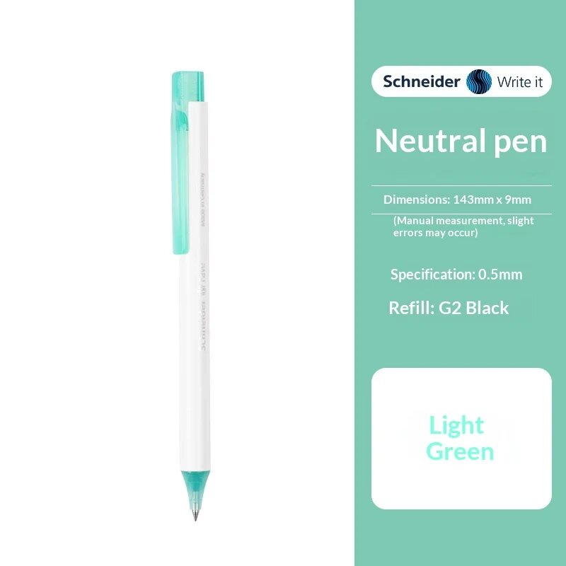 Schneider Write it Neutral pen, 0.5 мм, черный, Light Green