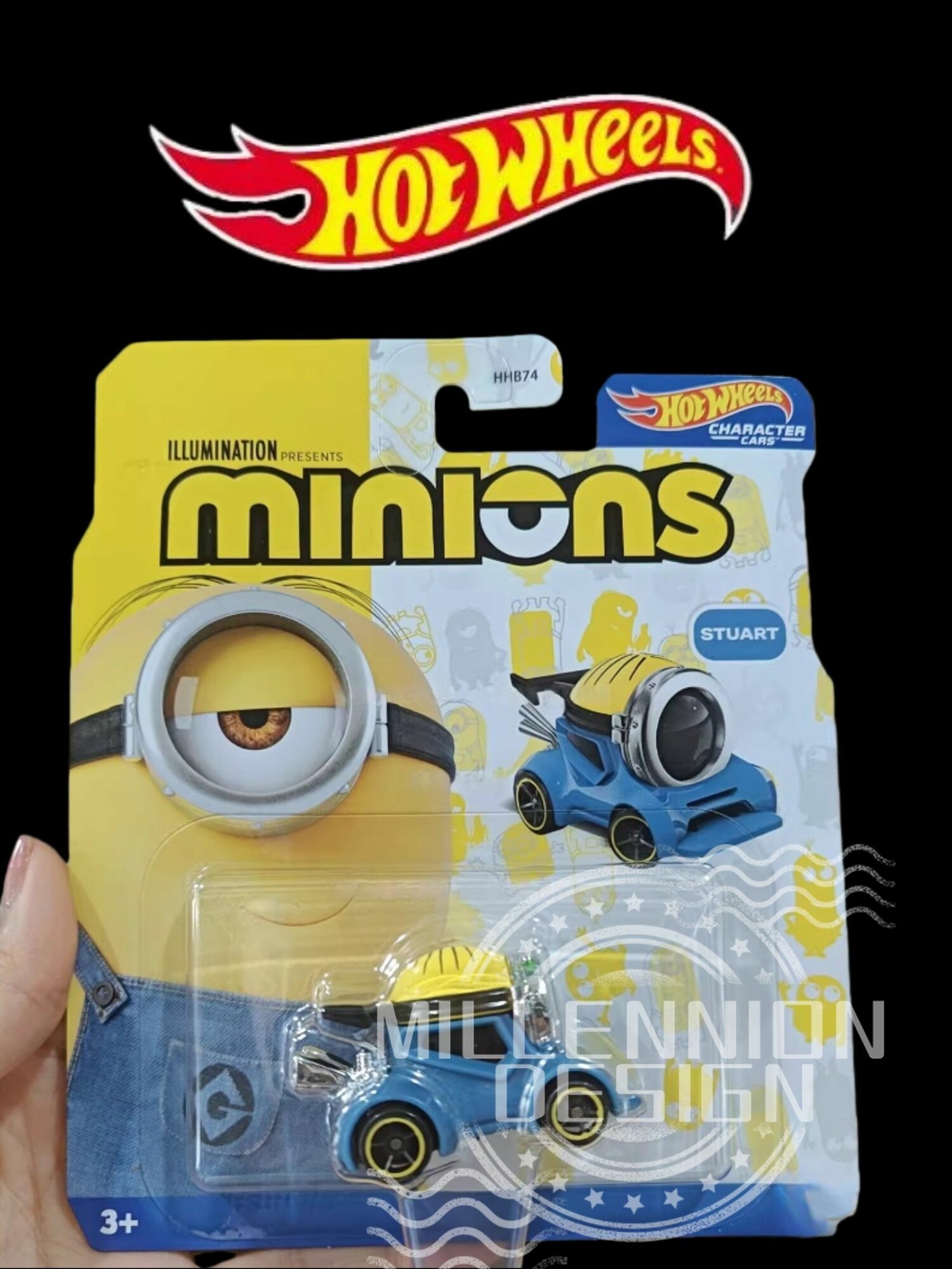 Hot Wheels, литые модели автомобилей 1:64(MINIONS: STUART)