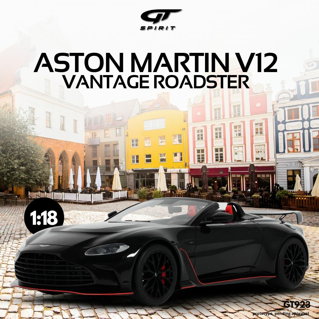 GT Spirit Модель автомобиля Aston Martin V12 Vantage Roadster 2023, масштаб 1:18, коллекционная модель (Aston Martin V12 Vantage Roadster)
