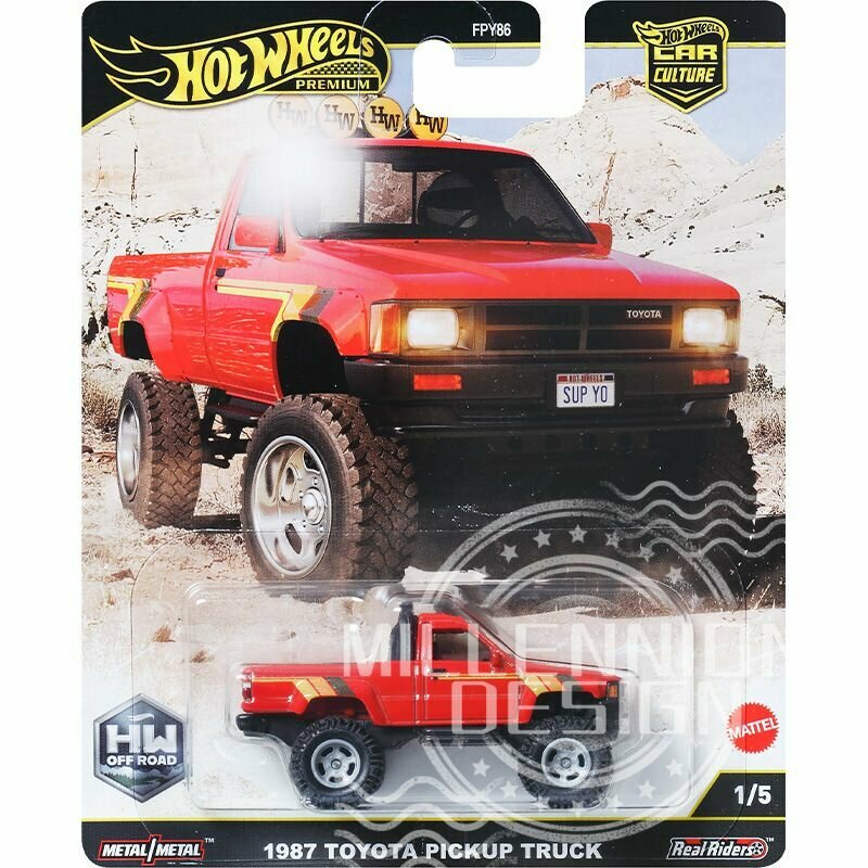 Hot Wheels Elite 2025 Внедорожник 1:64 Золотая Серия Литая Модель(1-Пикап Toyota)