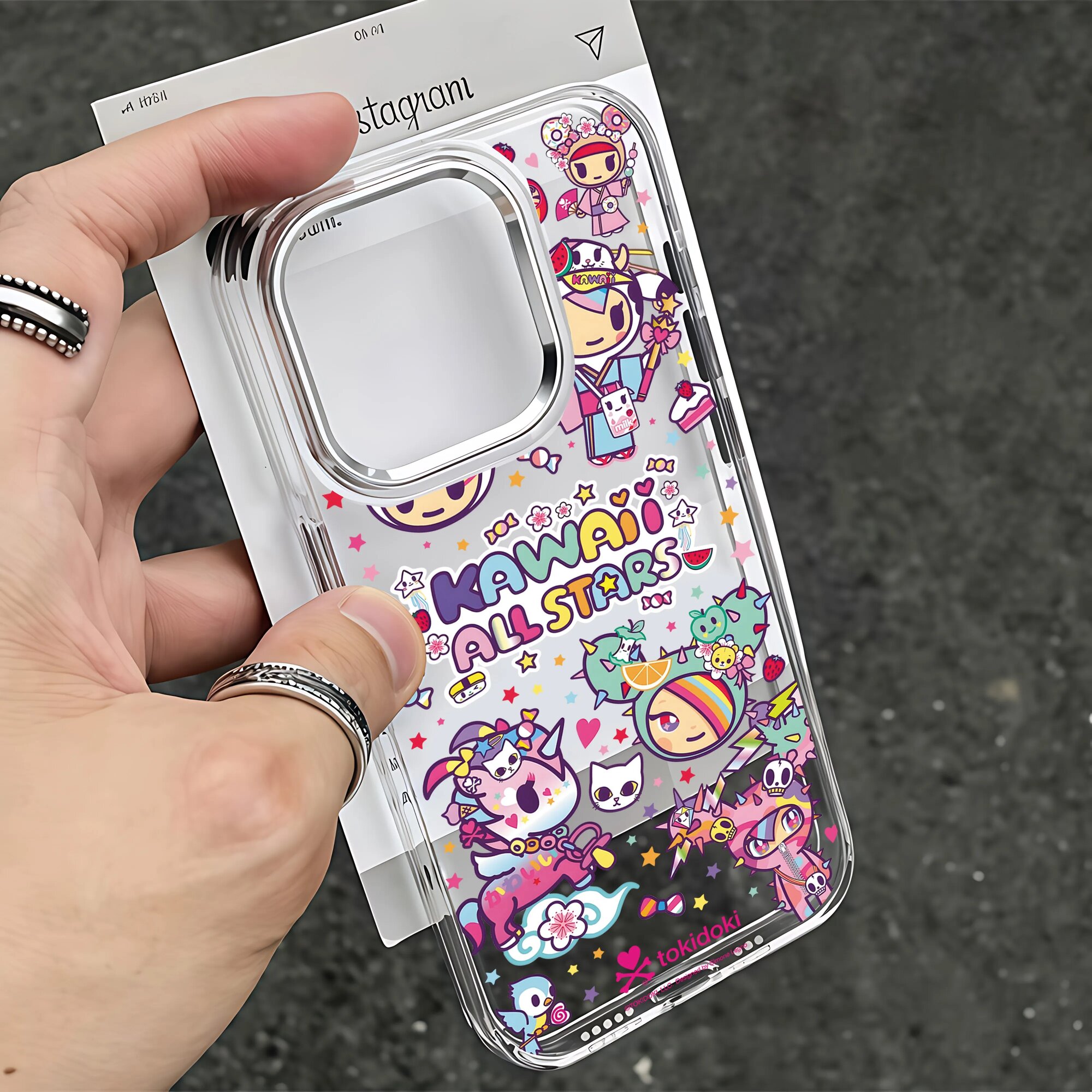 Прозрачный мягкий чехол с мультяшными Токидоки для iPhone 17, 16e, 16, LYK-310HKX325A5, iPhone 15