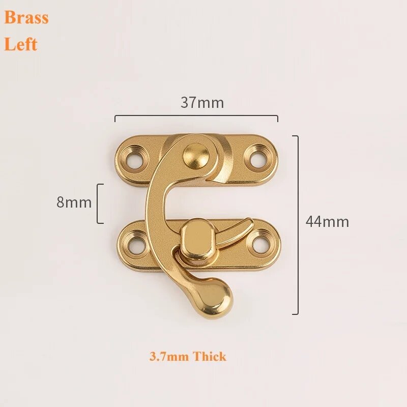 Защелка-замок латунная Brass Left 37x44x3.7 мм