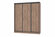 Шкаф-купе Hoff Home, 200х229,5х59,5 см, для одежды, ЛДСП, цвет дуб табачный Craf...