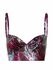 Топ rabanne Palm-tree cropped top, размер 38, фиолетовый