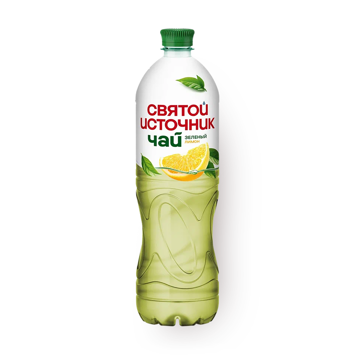 Чай холодный «Святой Источник» лимон, зеленый, в пластиковой бутылке, 1 л