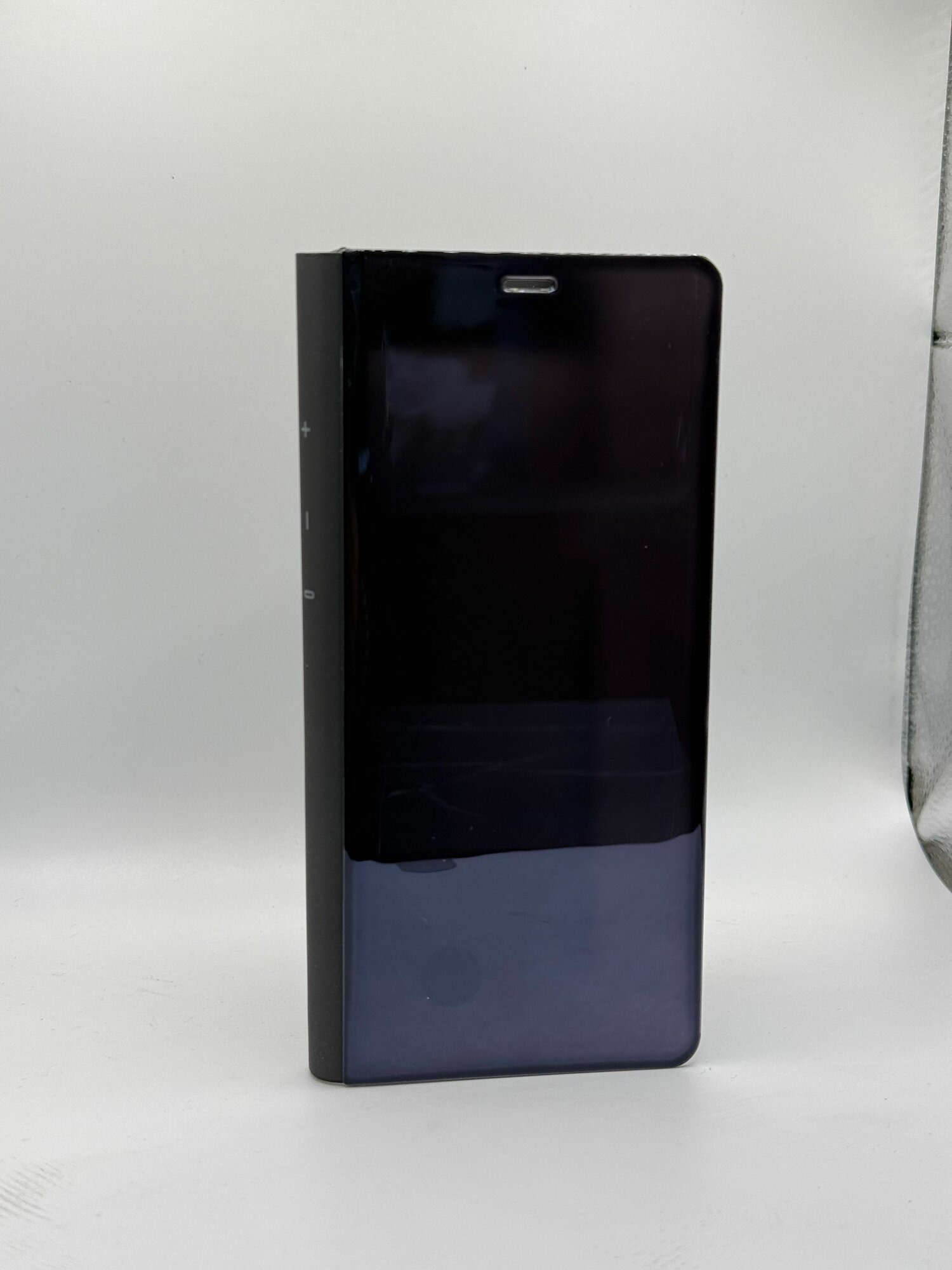 Чехол-книжка для Samsung Note 8 черный стеклянный