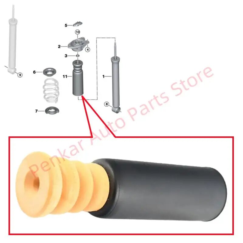 33536852459 комплект задних амортизаторов для MINI F54 CLUBMAN ONE COOPER S JCW