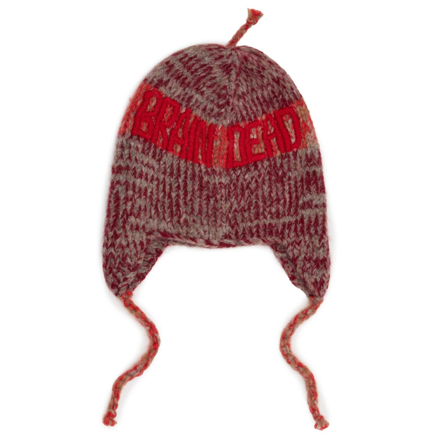 Шапка Шапка Brain Dead Alpaca Knit Ear Flap Beanie для мужчин и женщин