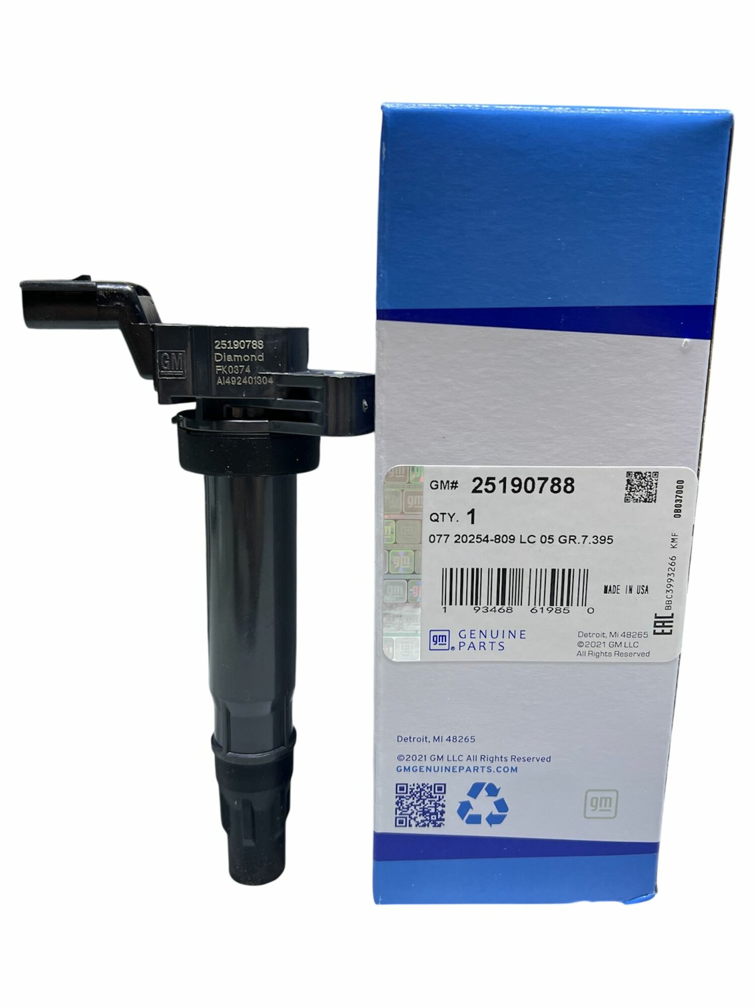 Катушка зажигания GM Chevrolet Cobalt R4 Gentra 25190788