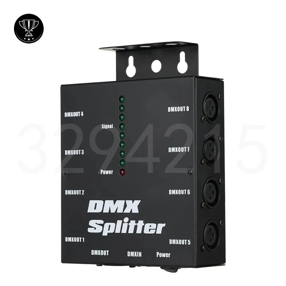 GM 8-канальный оптический разветвитель DMX512 для клубов, вечеринок и сценического освещения