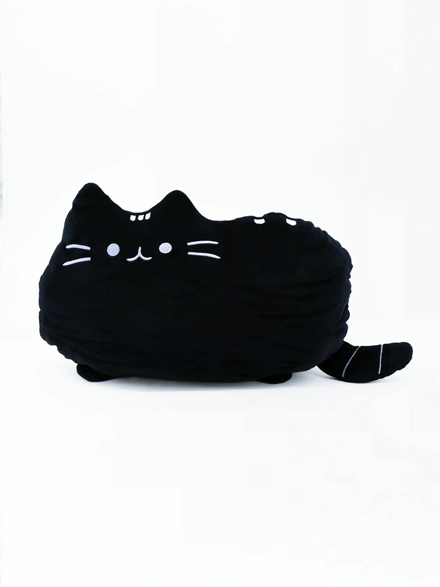 Мягкая игрушка Кот Пушин подушка 40 см / Плюшевый котик Pusheen Cat, черный