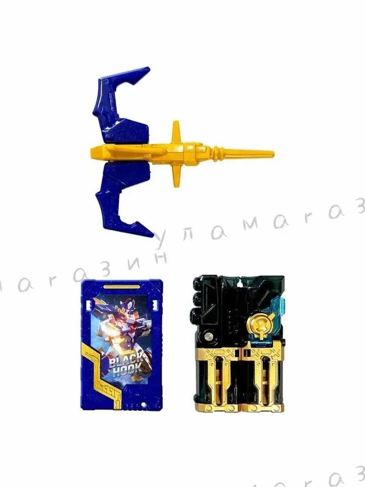 Трансформер Metal Cardbot Black Hook, трансформируется в пиратский корабль, с оружием - Пиратская Пушка, для мальчиков — фото 1