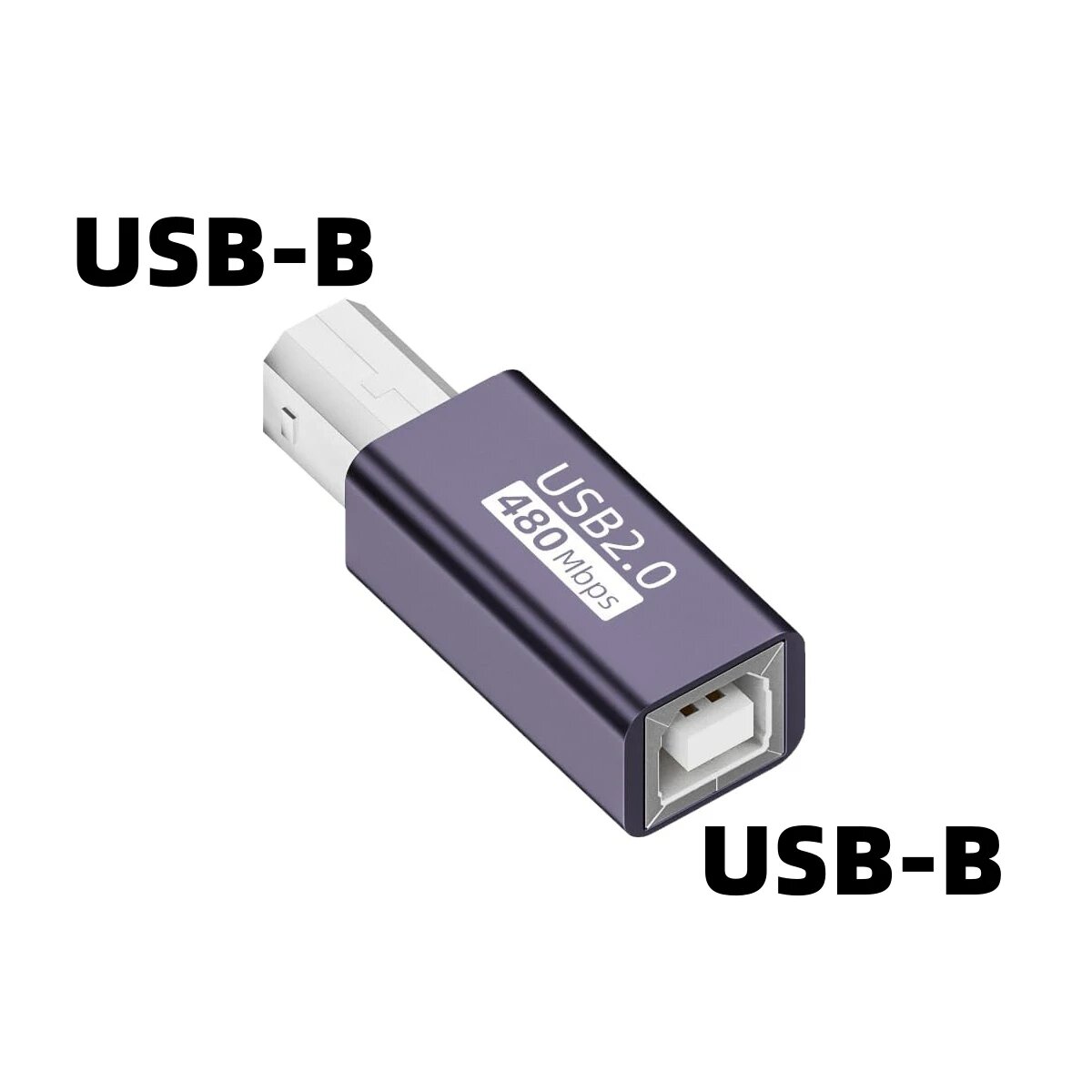 USB Type-B кабель 480 Мбит/с, Цвет: 1x B F to B M