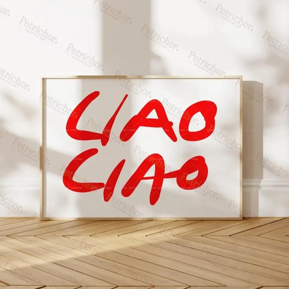 Абстрактная картина "Чао Чао" 21x30см, без рамы