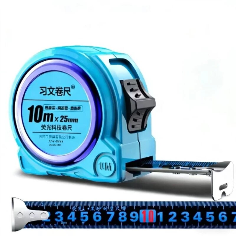 Телескопическая рулетка YTYIN 3м/5м/7.5м/10м со светодиодной подсветкой 10M25MM
