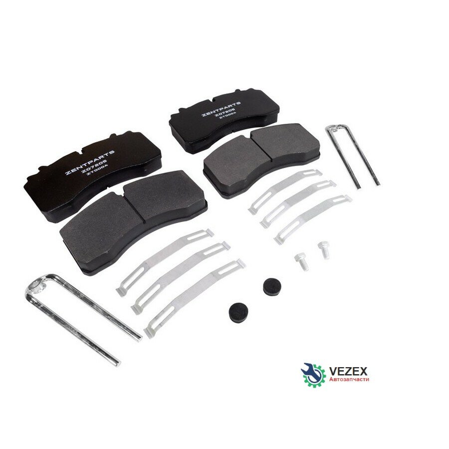 ZENTPARTS Z07205 колодки дисковые! с р/к 29162 22.5'\ SAF SKRB 9022WI Wabco Integral