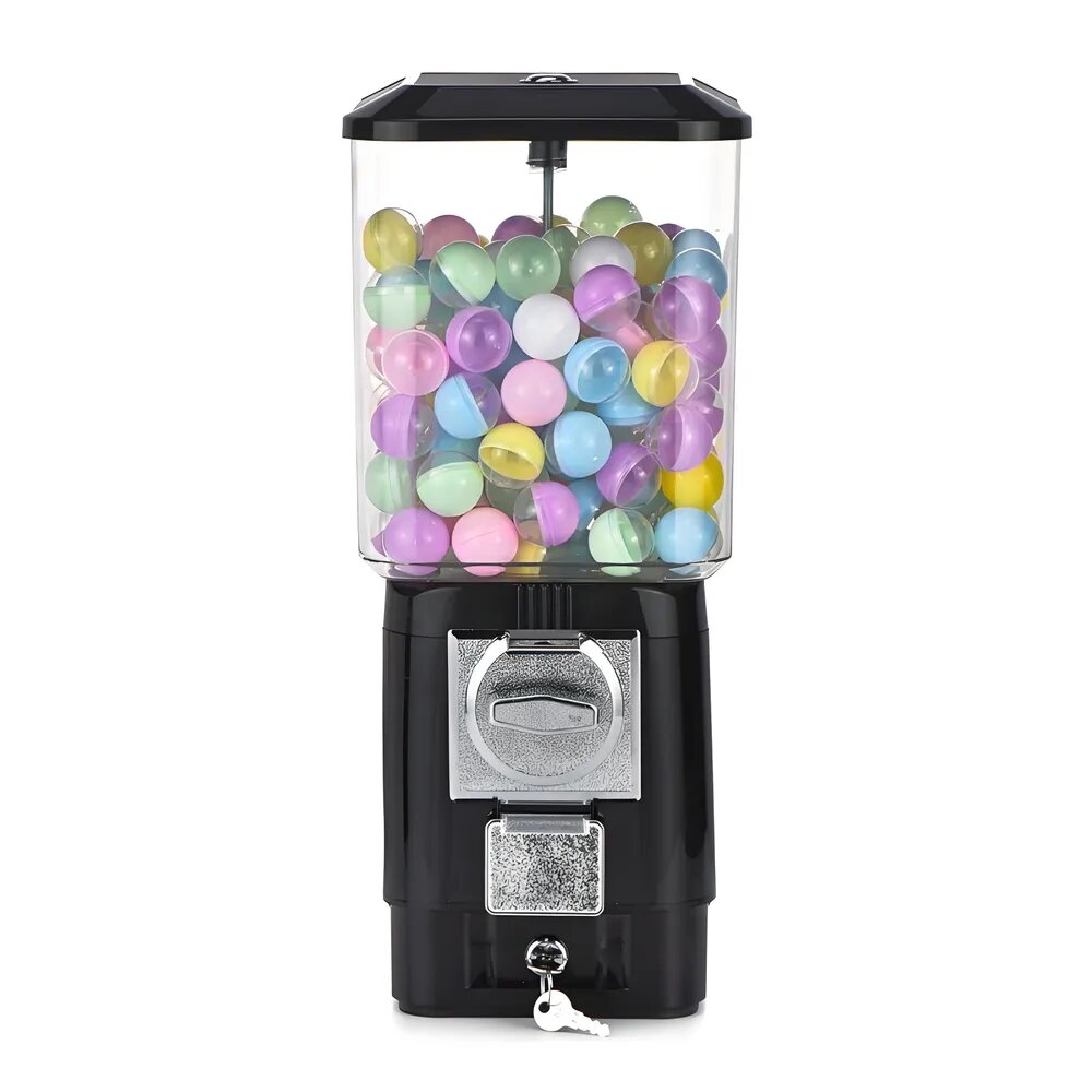 Вендинговый автомат для жвачек, попрыгунчиков, игрушек в капсулах и конфет/Опционально с монетным приводом/Механический торговый вендинговый аппарат KIDS'TOP