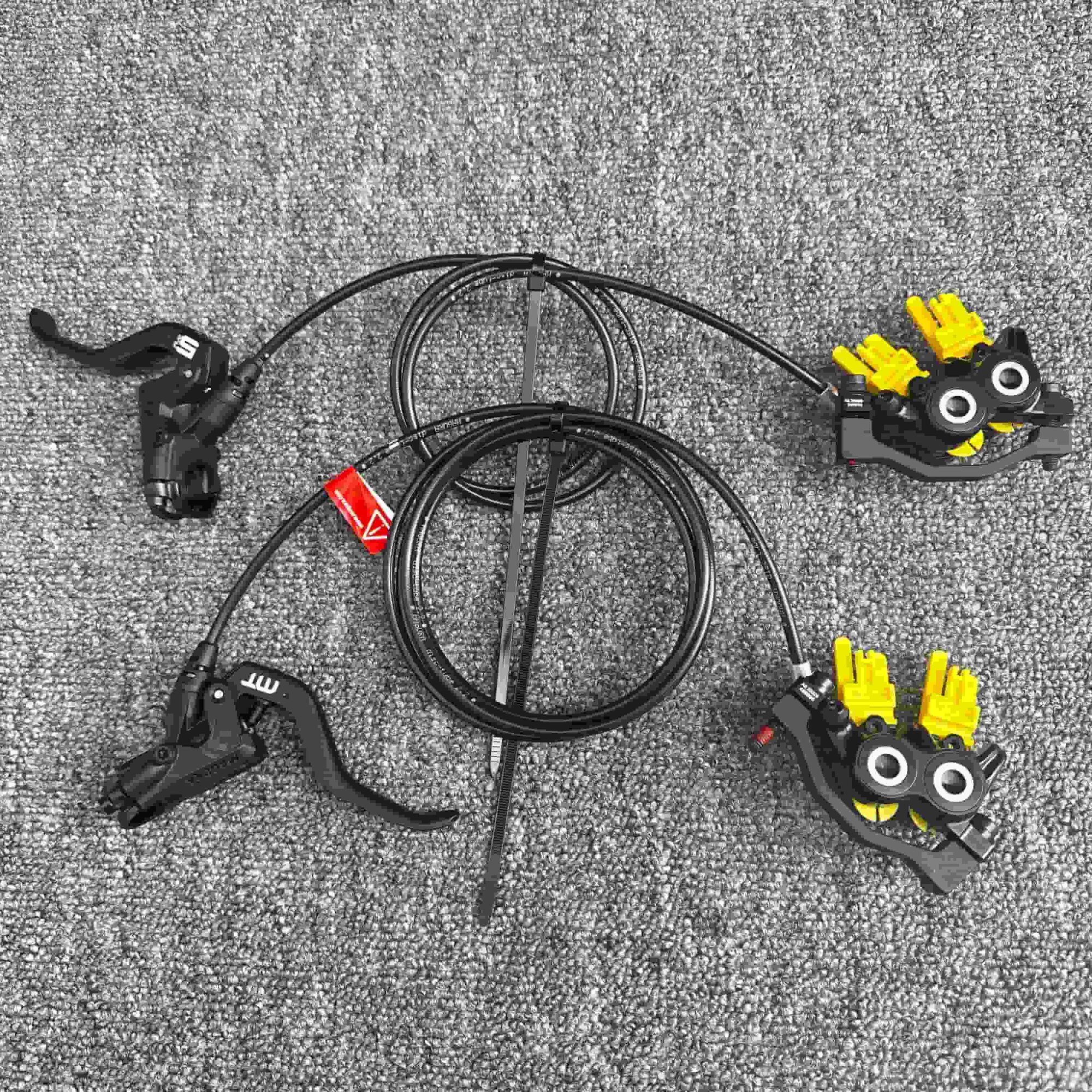 Тормоз дисковый гидравлический Magura MT5 Disc 900/1800мм гидролиния пара передних и задних Гидравлические тормоза 4 поршня