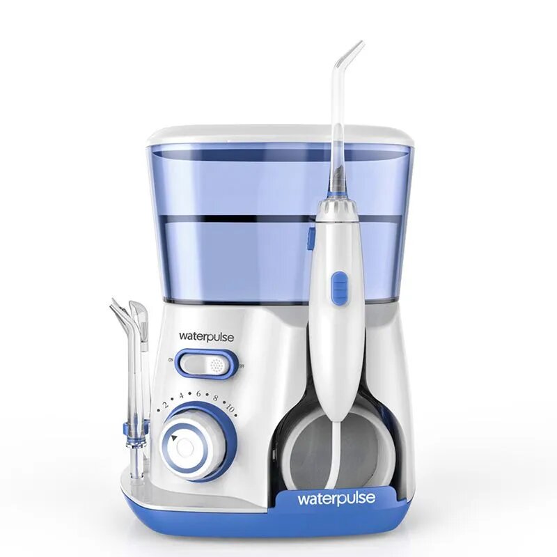 Иригатора Для Зубов Стационарный Waterpulse, 800 мл, 10 режимов, 5 насадок, от сети