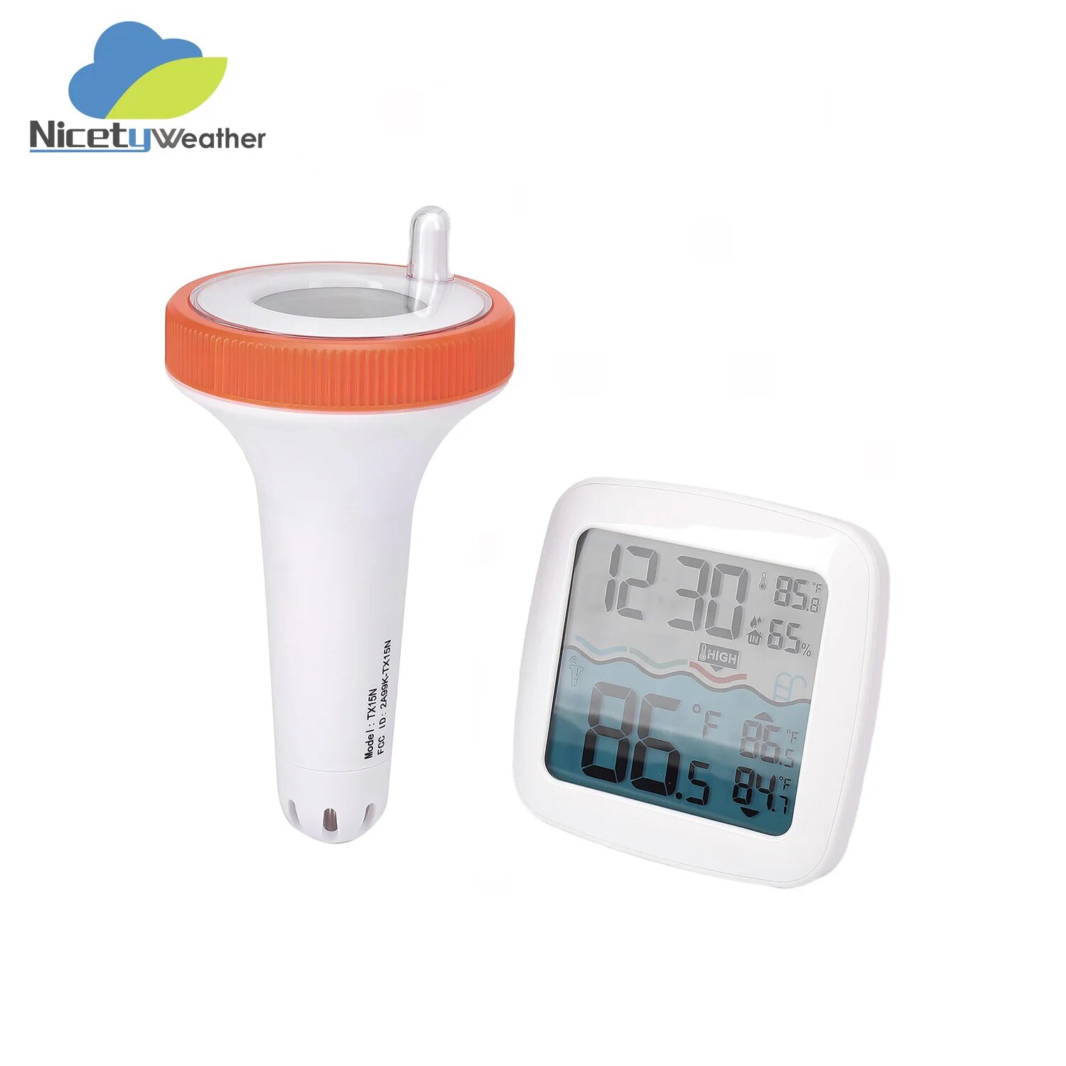 Беспроводной плавающий термометр для бассейна NICETYMETER TX15N