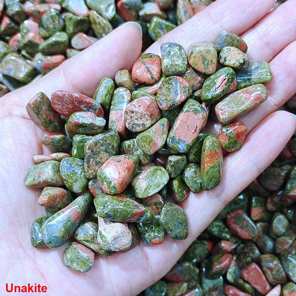 Унакит, чипсы камней 5-10 мм, 100г