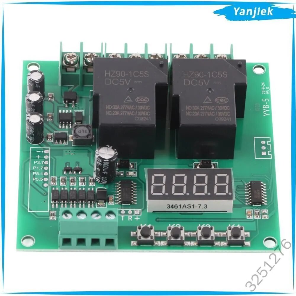 Умное реле HZ90-1C5S DC5V 30A 277VAC/30VDC 4-значный цифровой дисплей для управления