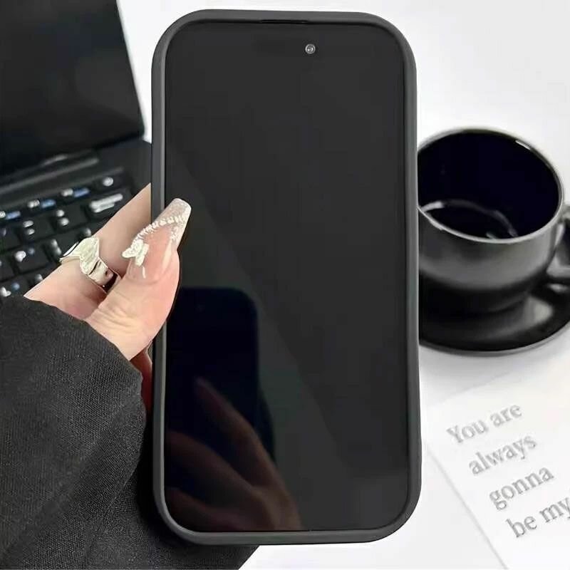 Чехол на айфон 11 про макс / iPhone 11 PRO MAX черный с принтом красная вишня противоударный