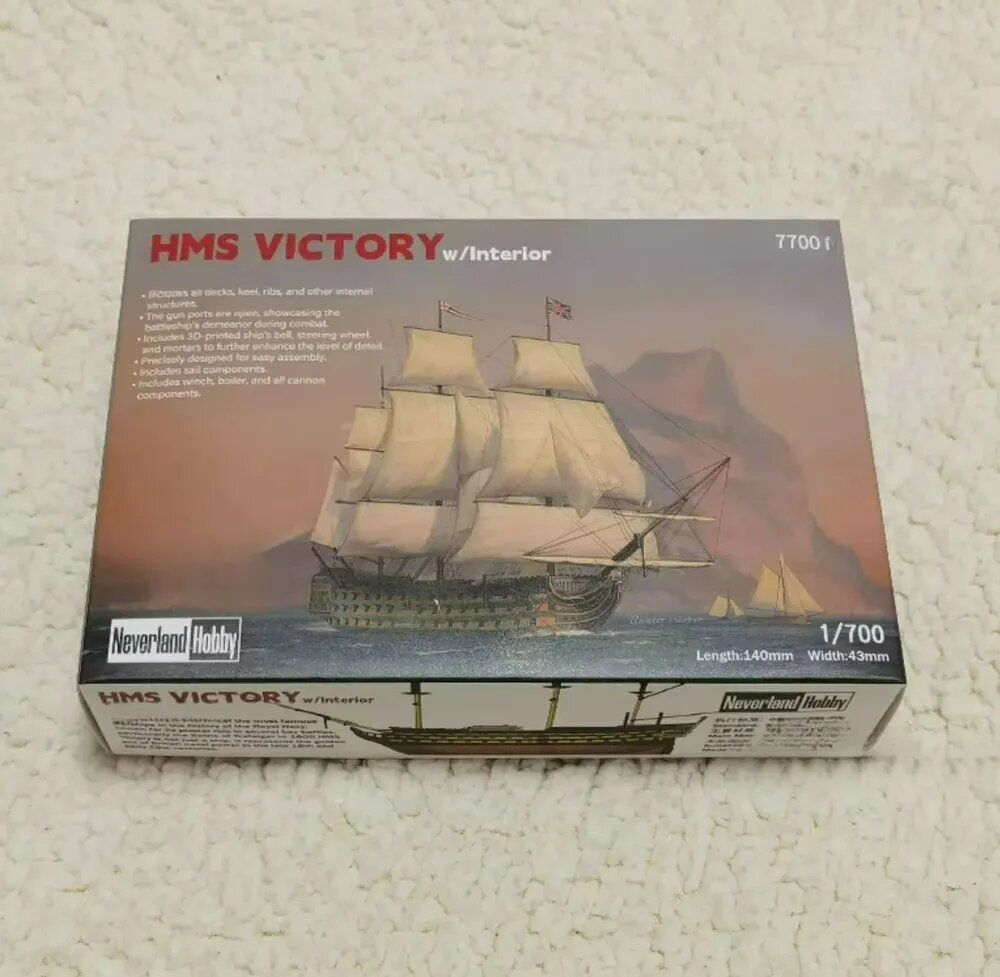 Neverland Hobby N77001 1/700 HMS Victory w/Interior Модель сборки военного корабля Стандартная версия