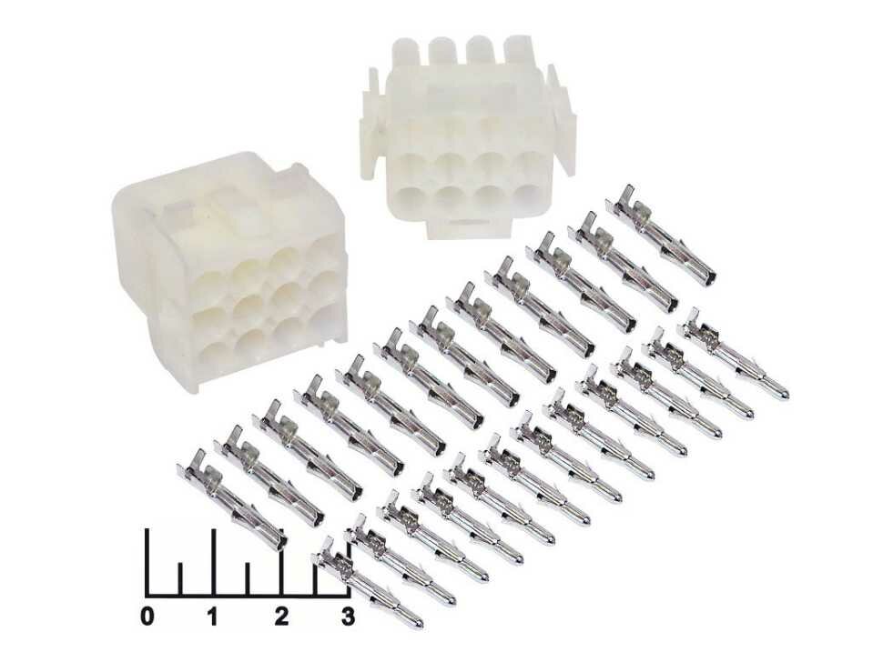 Разъем 12pin в комплекте (MFA-12) (MFA-3*4)